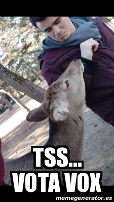 Meme Personalizado - Tss... Vota VOX - 30338614