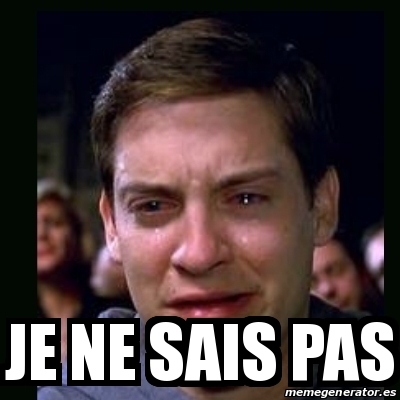 Meme crying peter parker - je ne sais pas - 30386029