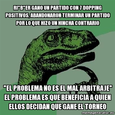 Meme Filosoraptor - ri"b"er gano un partido con 7 dopping positivos ...