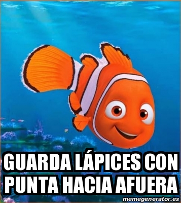 Meme Personalizado - guarda lÃ¡pices con punta hacia afuera - 30445147