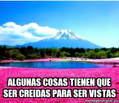 Meme Personalizado - algunas cosas tienen que ser creidas para ser ...