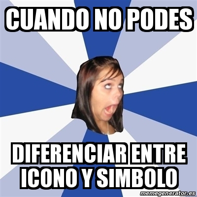 Meme Annoying Facebook Girl - cuando no podes diferenciar entre icono y ...