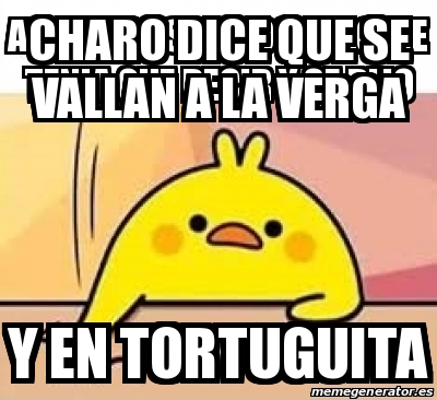 Meme Personalizado - Charo dice que se vallan a la verga Y en ...
