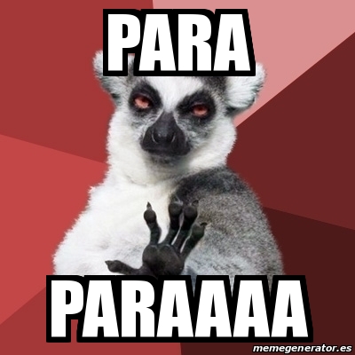 Meme Chill Out Lemur - Para Paraaaa - 30566233