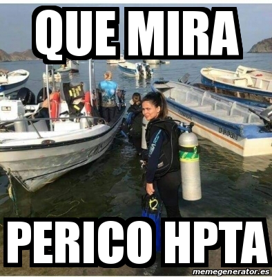 Meme Personalizado - Que mira Perico hpta - 30579858