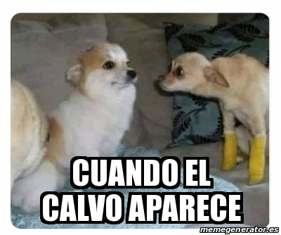 Meme Personalizado - Cuando el calvo aparece - 30588796