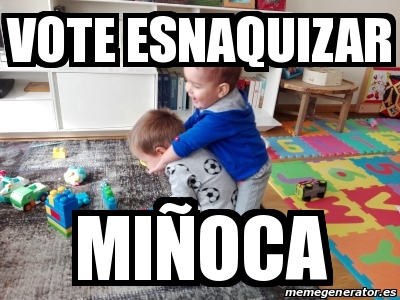 Meme Personalizado - Vote esnaquizar MiÃ±oca - 30065476