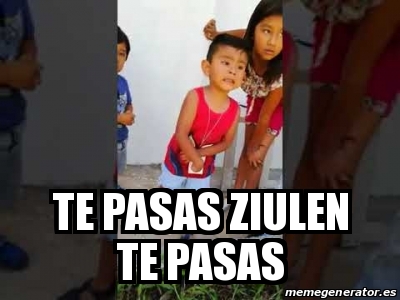 Meme Personalizado - te pasas ziulen te pasas - 30066394