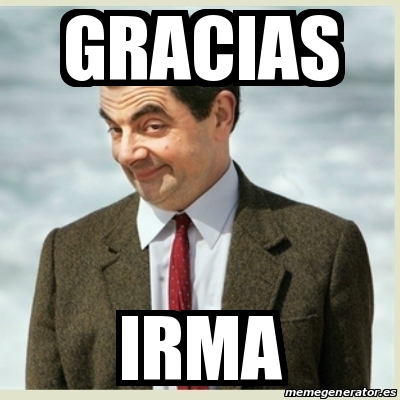 Meme Mr Bean - gracias irma - 30674769