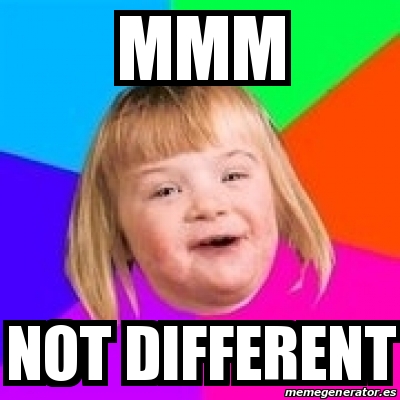 Meme Retard Girl - mmm not different - 30675762