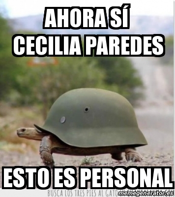 Meme Personalizado - ahora sÃ­ cecilia paredes esto es personal - 30681582