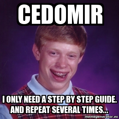 Meme Bad Luck Brian - Cedomir I only need a step by step guide. And ...