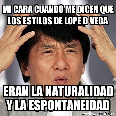 Meme Jackie Chan - Mi cara cuando me dicen que los estilos de lope d ...