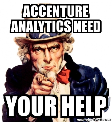 Meme Personalizado - ACCENTURE ANALYTICS NEED YOUR HELP - 30721359