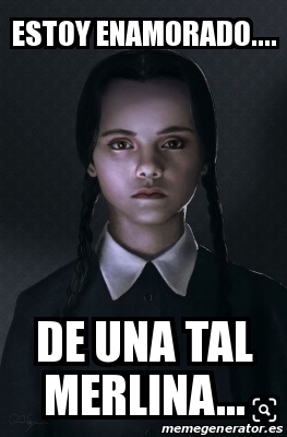 Meme Personalizado - Estoy enamorado.... De una tal Merlina... - 30791483