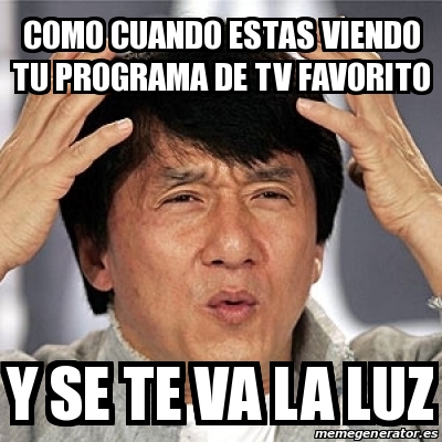 Meme Jackie Chan - Como cuando estas viendo tu programa de tv favorito ...