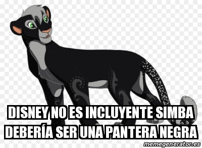 Meme Personalizado - Disney no es incluyente simba deberÃ­a ser una ...