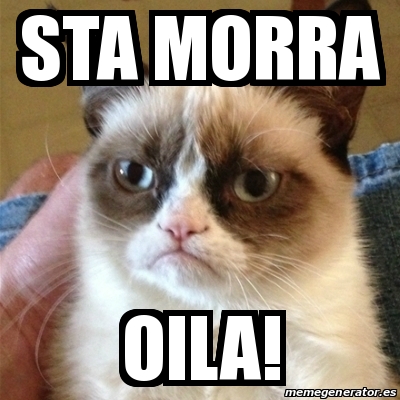 Meme Grumpy Cat - Sta morra Oila! - 30820930