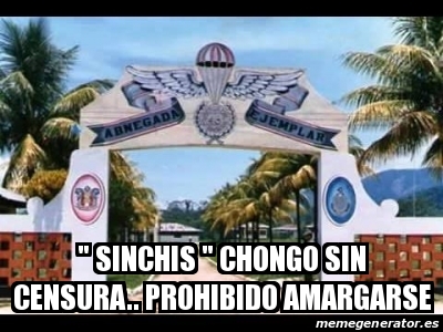 Meme Personalizado - " SINCHIS " CHONGO SIN CENSURA.. PROHIBIDO ...