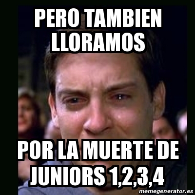 Meme crying peter parker - pero tambien lloramos por la muerte de ...
