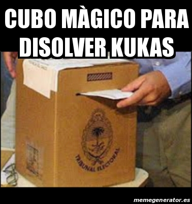Meme Personalizado - cubo mÃ gico para disolver kukas - 30834286