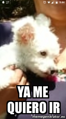 Meme Personalizado - Ya me quiero ir - 30835032