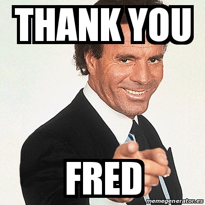 Meme Julio Iglesias - Thank you Fred - 30841110