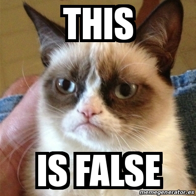 Meme Grumpy Cat - this is false - 30865990