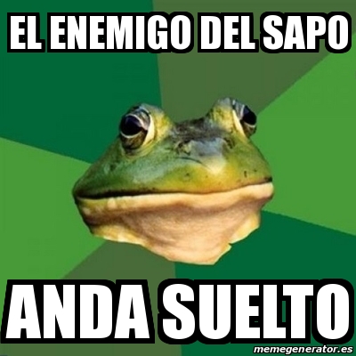 Meme Foul Bachelor Frog - El enemigo del sapo Anda suelto - 30873297