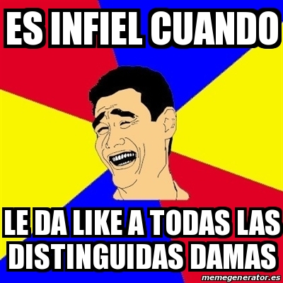 Meme Yao Ming - es infiel cuando le da like a todas las distinguidas ...