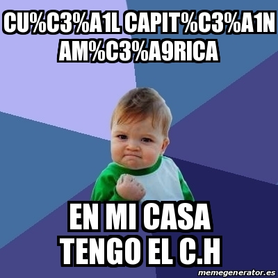 Meme Bebe Exitoso - Cu%C3%A1l Capit%C3%A1n Am%C3%A9rica En mi casa ...