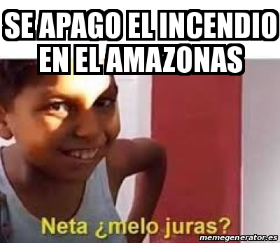 Meme Personalizado - Se Apago El Incendio En El Amazonas - 30925672