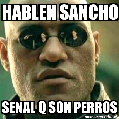 Meme What If I Told You - HABLEN SAnCHO Senal q son perros - 30932420