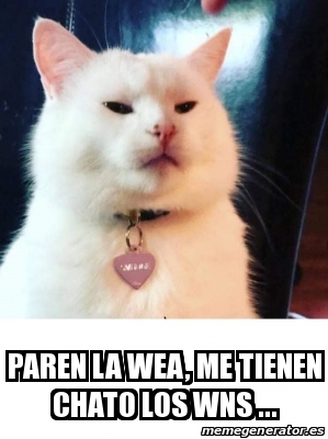 Meme Personalizado - paren la wea, me tienen chato los wns ... - 30933059