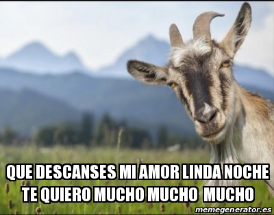Meme Personalizado - Que descanses mi amor linda noche te quiero mucho ...
