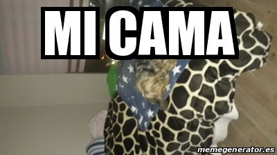 Meme Personalizado - Mi cama - 30956250