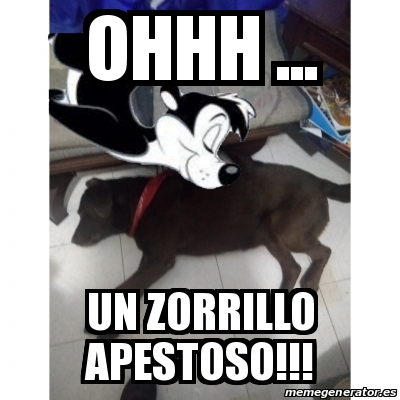 Meme Personalizado - Ohhh ... Un zorrillo apestoso!!! - 30966972