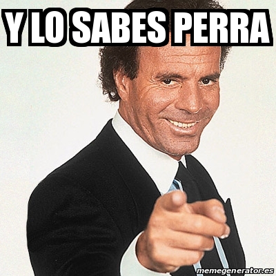 Meme Julio Iglesias - Y lo sabes perra - 30972841