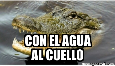 Meme Personalizado - Con el agua al cuello - 30998505