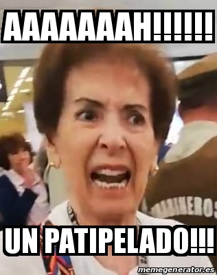 Meme Personalizado - Aaaaaaah!!!!!! Un patipelado!!! - 31112079