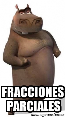 Meme Personalizado - Fracciones parciales - 31120427