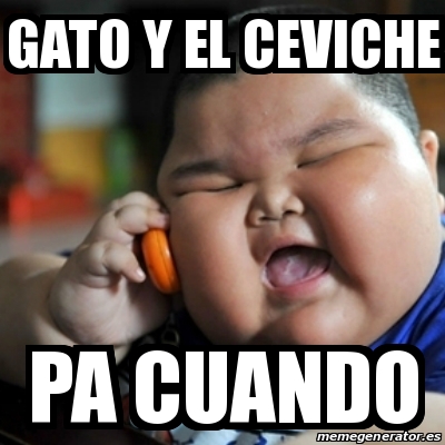 Meme fat chinese kid - Gato y el Ceviche Pa Cuando - 31126978
