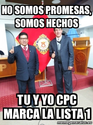 Meme Personalizado - No somos promesas, somos hechos Tu y yo CPC Marca ...