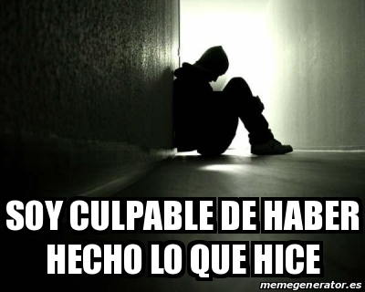 Meme Personalizado - soy culpable de haber hecho lo que hice - 31127886