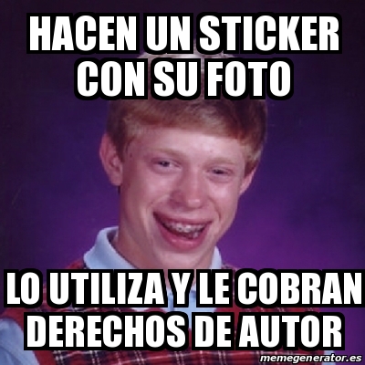 Meme Bad Luck Brian - Hacen un sticker con su foto Lo utiliza y le ...
