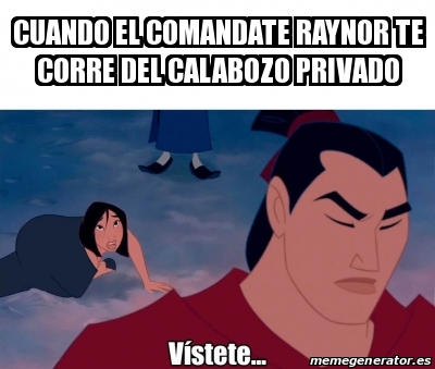 Meme Personalizado - cuando el comandate raynor te corre del calabozo ...