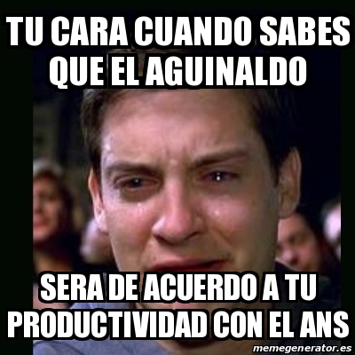Meme crying peter parker - tu cara cuando sabes que el aguinaldo sera ...