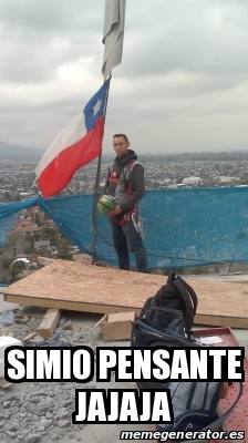 Meme Personalizado - SIMIO PENSANTE JAJAJA - 31157299