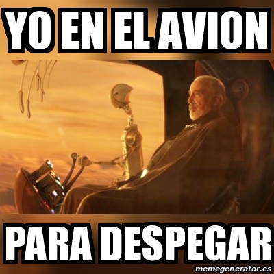 Meme Personalizado - Yo en el avion para despegar - 31157937