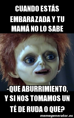 Meme Personalizado - cuando estÃ¡s embarazada y tu mamÃ¡ no lo sabe ...